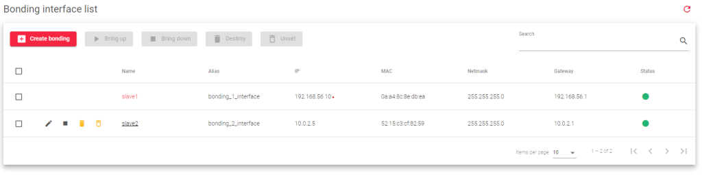 Network Bonding - SKUDONET