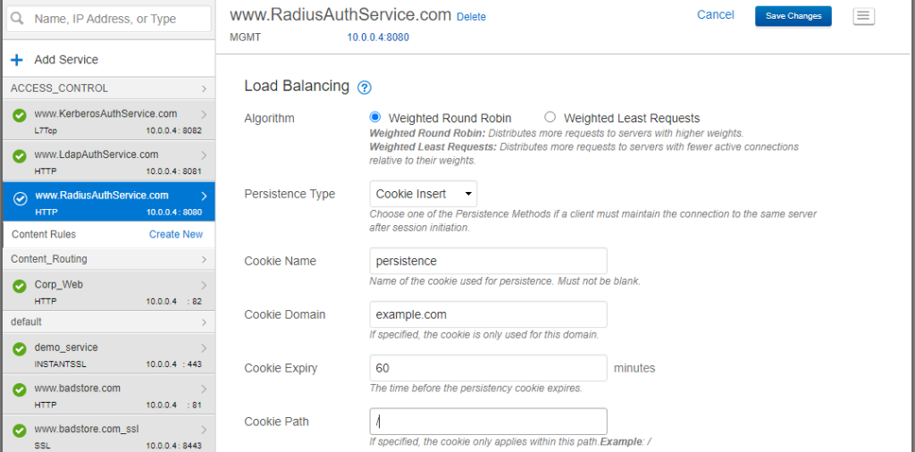 Configurations: ADC Migration from Barracuda to SKUDONET - SKUDONET