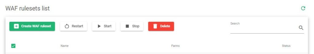 IPDS | WAF | Create - SKUDONET