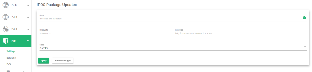 IPDS | Settings - SKUDONET