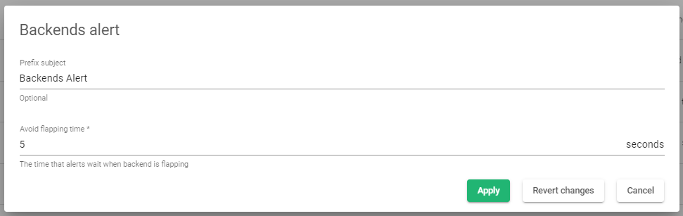 System | Notifications | Configure Alerts - SKUDONET